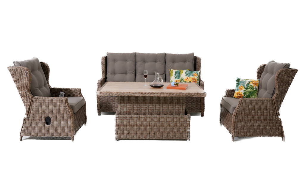 Buenos Aires 4-Piece Outdoor Recliner Lounge Set | Marina – MacLeod's ...