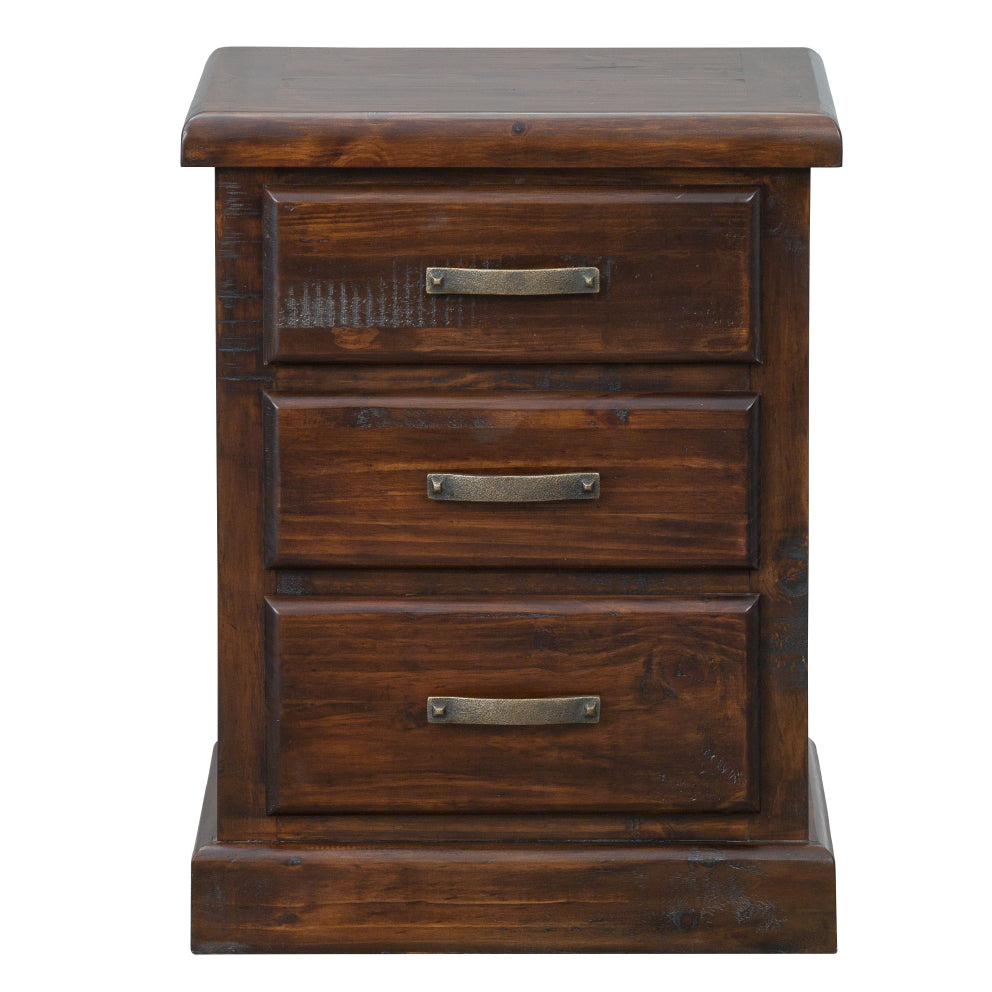 Caribbean Timber 3 Drawer Bedside Tables – MacLeod's Furniture