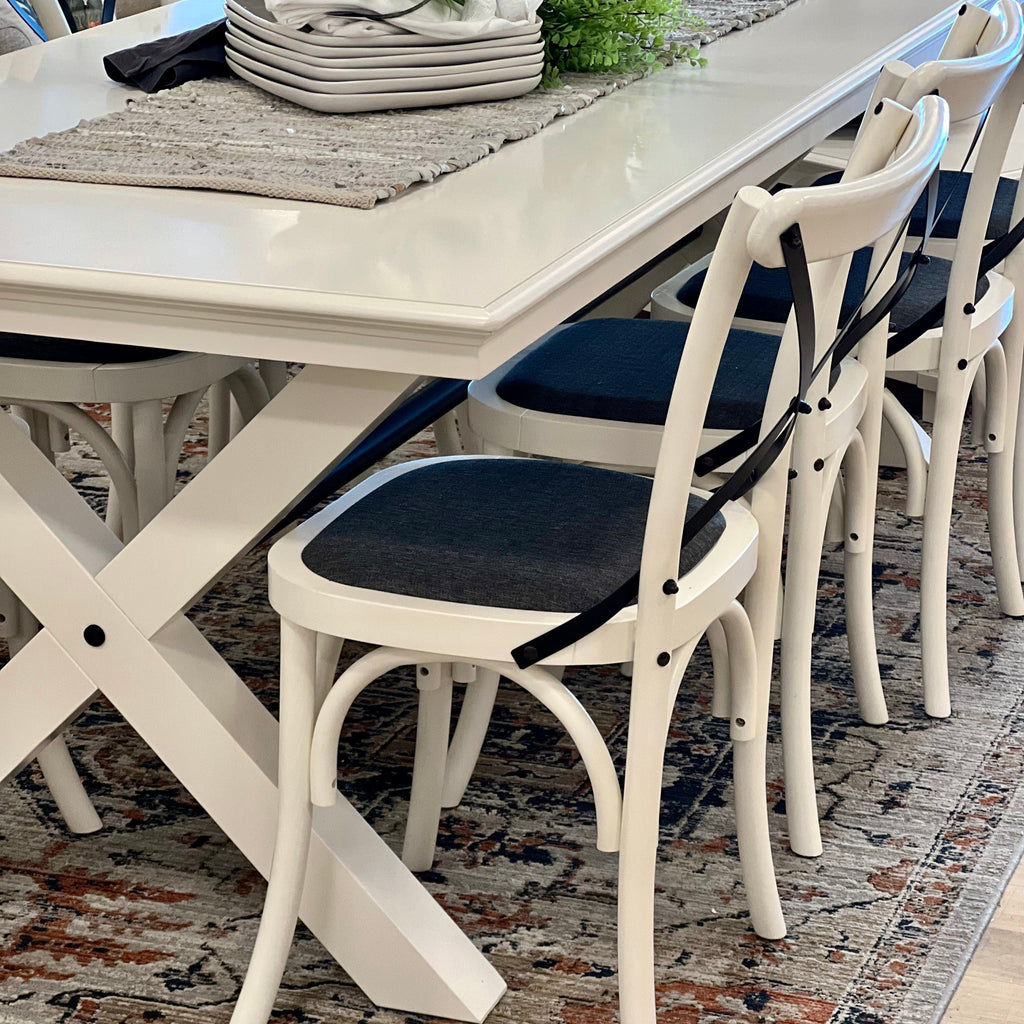 Havana White Coastal Hamptons 6 or 8 Person Dining Table 2400 – MacLeod ...