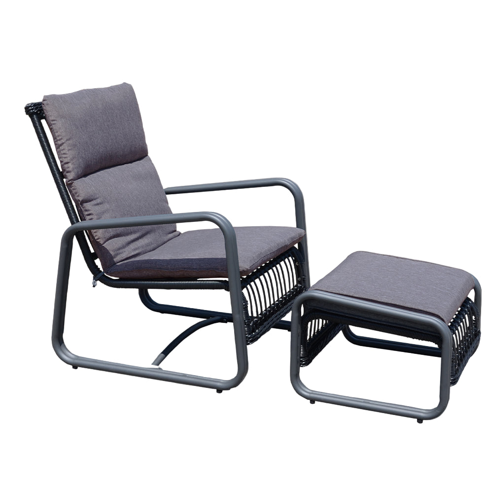 Bali Outdoor Chair and Stool | Grey – MacLeod's Furniture